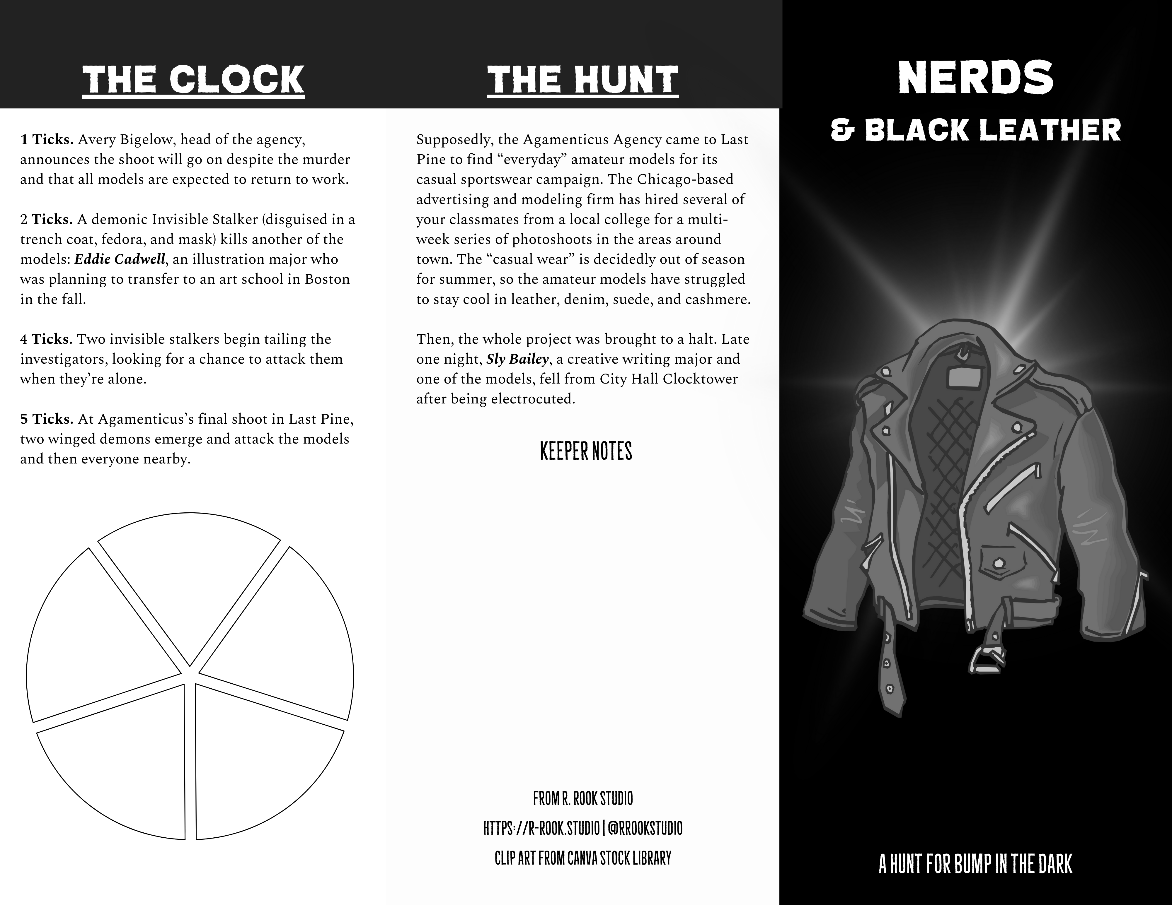 Bump in the Dark: Nerds & Black Leather - R. Rook Games | DriveThruRPG