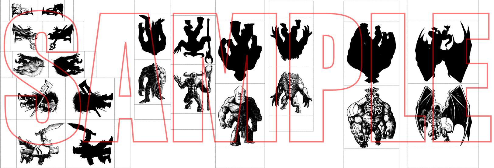 Printable Miniatures Set 7 - Jeremy Hart | PAPER MINIS | DriveThruRPG